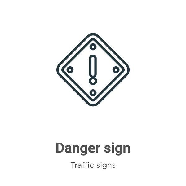 Merging Sign Outline Vector Icon Thin Line Black Merging Sign Stock ...