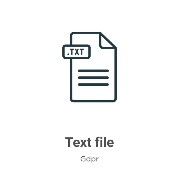 Text Format Outline Vector Icon Thin Line Black Text Format Stock Vector by ©Digital-Bazaar ...