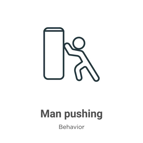 Man pushing icon Stock Vectors, Royalty Free Man pushing icon ...