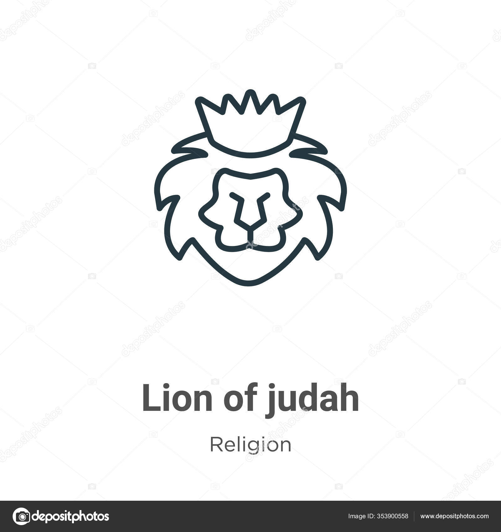 Lion Of Judah Flag Vector