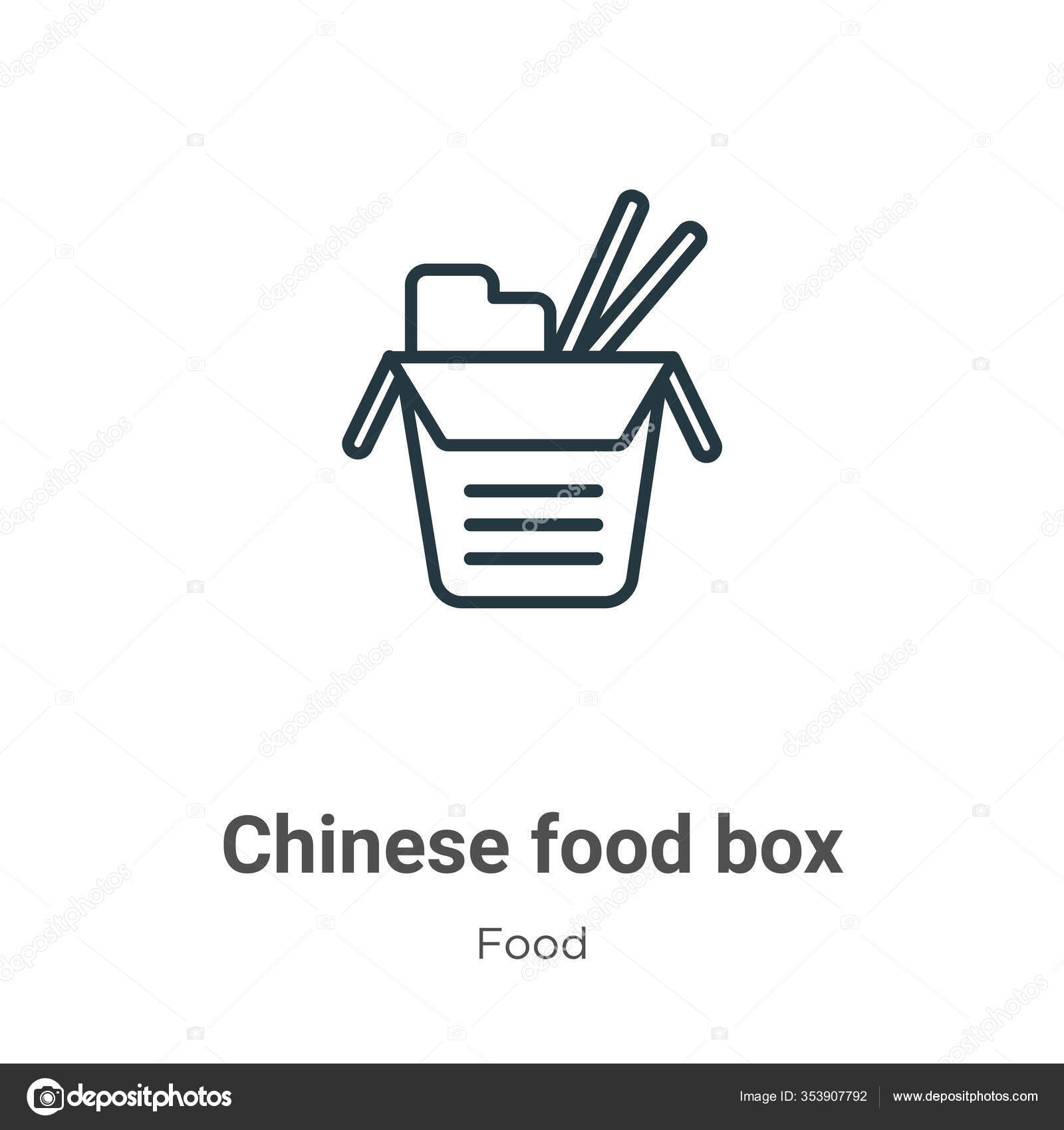 How To Draw A Chinese Food Box at Lisa Bazan blog
