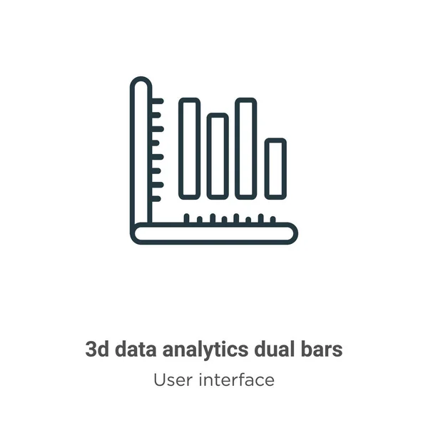 Dollar analysis bars chart outline vector icon. Thin line black dollar analysis bars chart icon ...