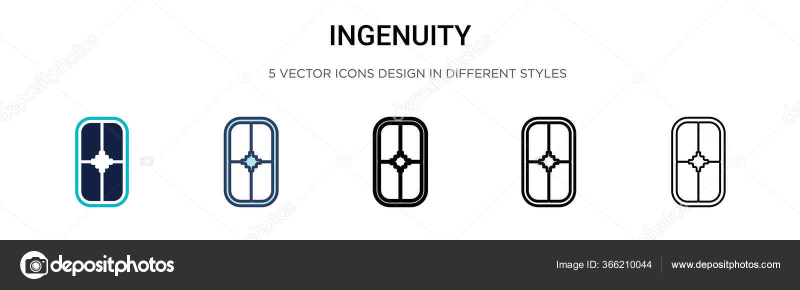 Ingenuity Icon Filled Thin Line Outline Stroke Style Vector ...
