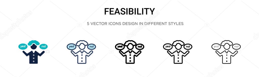 Feasibility icon Vector Art Stock Images | Depositphotos