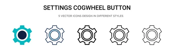 Settings cogwheel button Vector Art Stock Images | Depositphotos