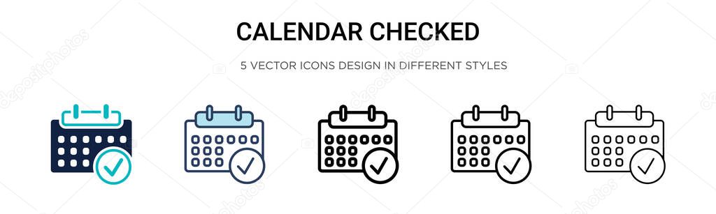 556 Calendar checked Vector Images, Calendar checked Illustrations ...