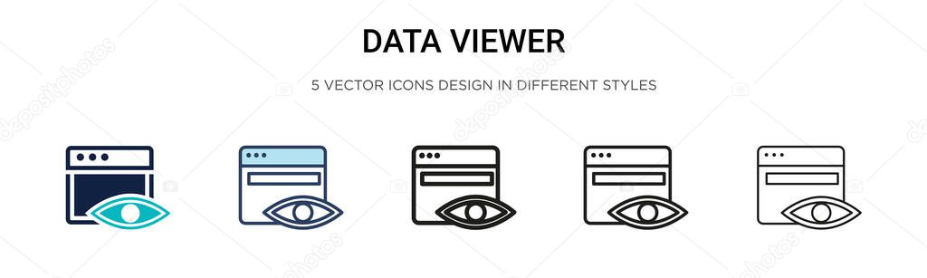 Data viewer Vector Art Stock Images | Depositphotos