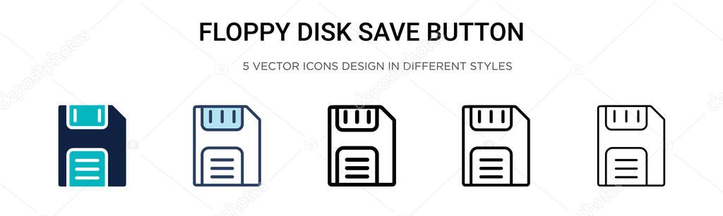 Floppy disk icon stroke Vector Art Stock Images | Depositphotos