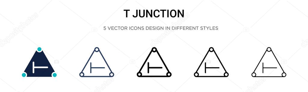 T signe de jonction Vector Art Stock Images | Depositphotos