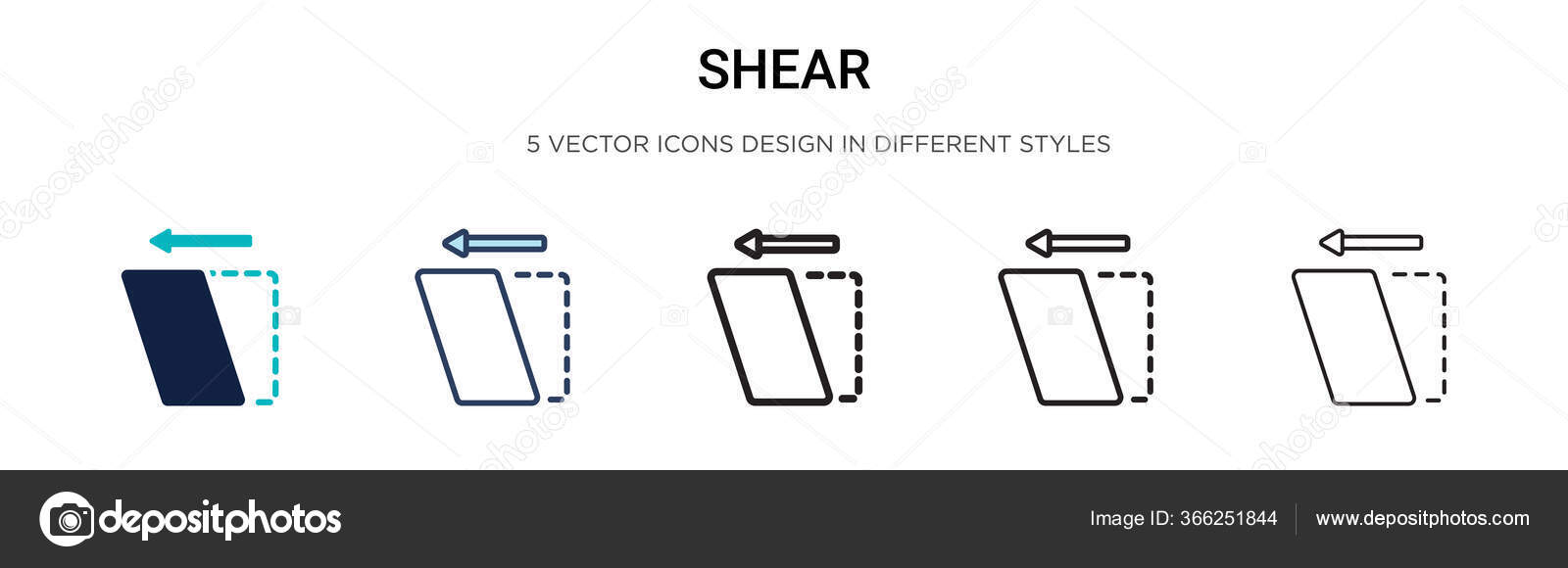 Shear Icon Filled Thin Line Outline Stroke Style Vector Illustration ...