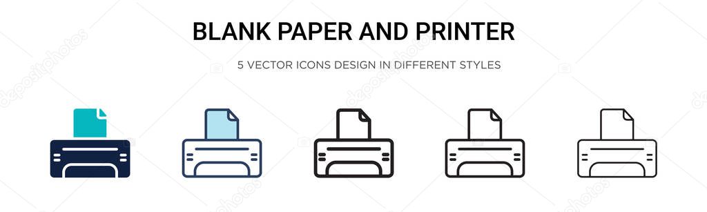 1,164 Blank paper and printer Vector Images, Blank paper and printer Illustrations | Depositphotos