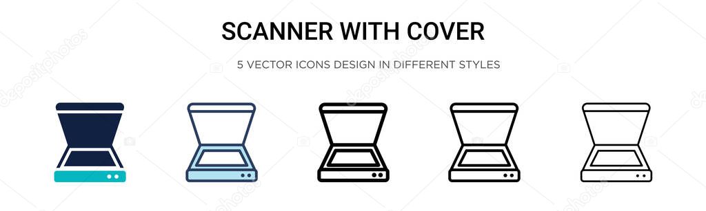 Scanner with cover Vector Art Stock Images | Depositphotos