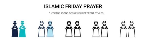Friday islamic prayer symbol Vector Art Stock Images | Depositphotos