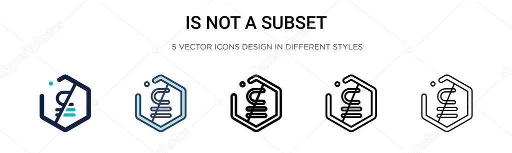 Is a subset of signs Vector Art Stock Images | Depositphotos