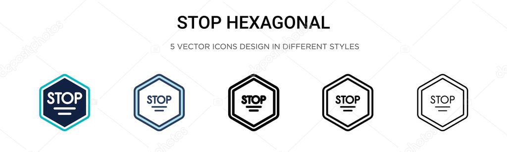 Stop hexagonal Vector Art Stock Images | Depositphotos
