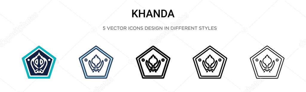 Khanda symbol Vector Art Stock Images | Depositphotos