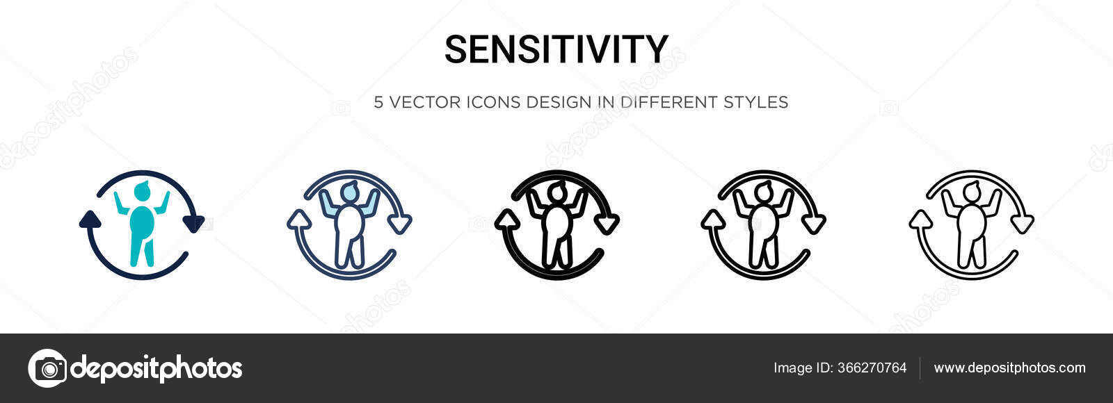 Sensitivity Icon Filled Thin Line Outline Stroke Style Vector ...