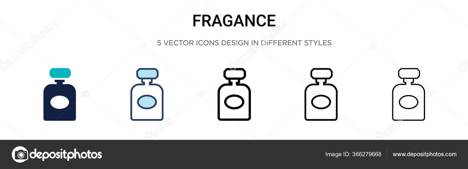 Fragance Icon Filled Thin Line Outline Stroke Style Vector Illustration ...