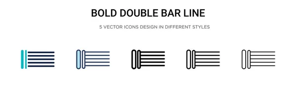 Bold double bar line Vector Art Stock Images | Depositphotos
