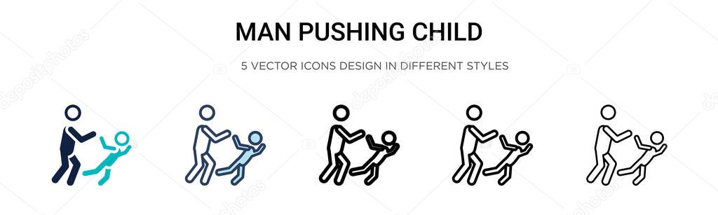 Man pushing icon Stock Vectors, Royalty Free Man pushing icon ...