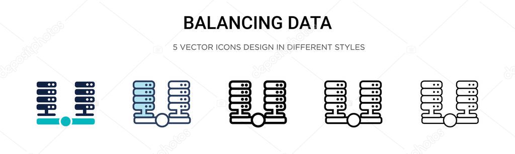 Balancing data icon Vector Art Stock Images | Depositphotos