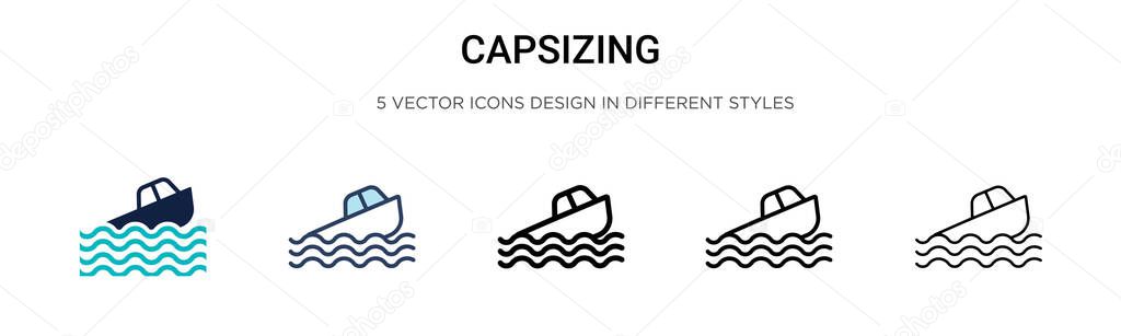 Capsizing icon Vector Art Stock Images | Depositphotos