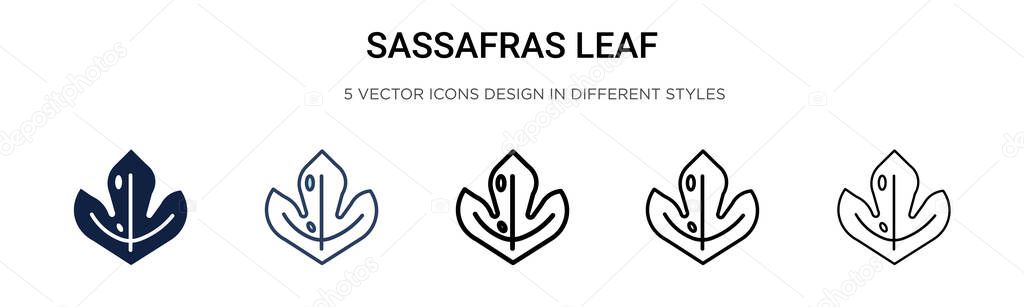 Folha de sassafras Vector Art Stock Images | Depositphotos