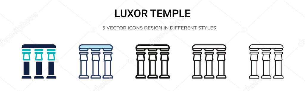Luxor temple Vector Art Stock Images | Depositphotos