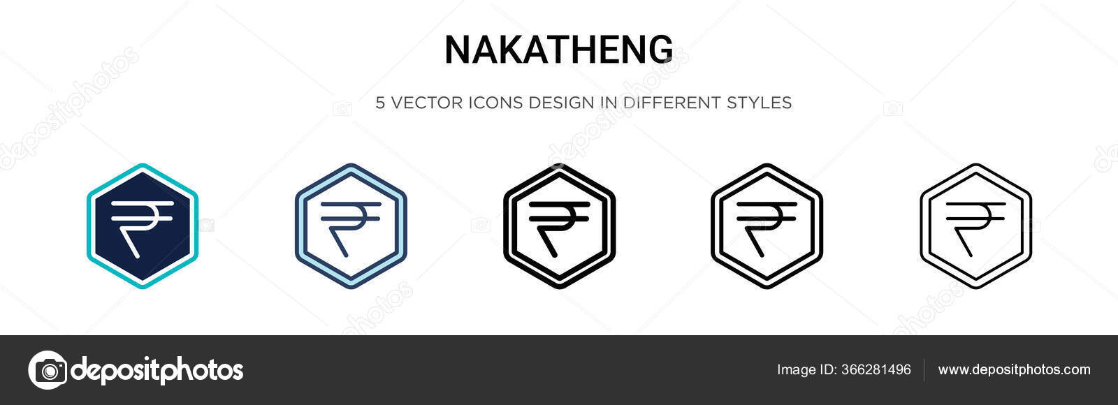 Nakatheng Icon Filled Thin Line Outline Stroke Style Vector Illustration Stock Vector Image by ...