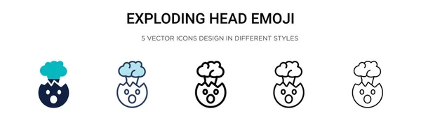 Exploding head emoticon Vector Art Stock Images | Depositphotos