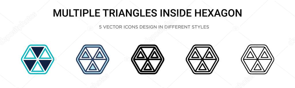 Multiple triangles triangle Vector Art Stock Images | Depositphotos