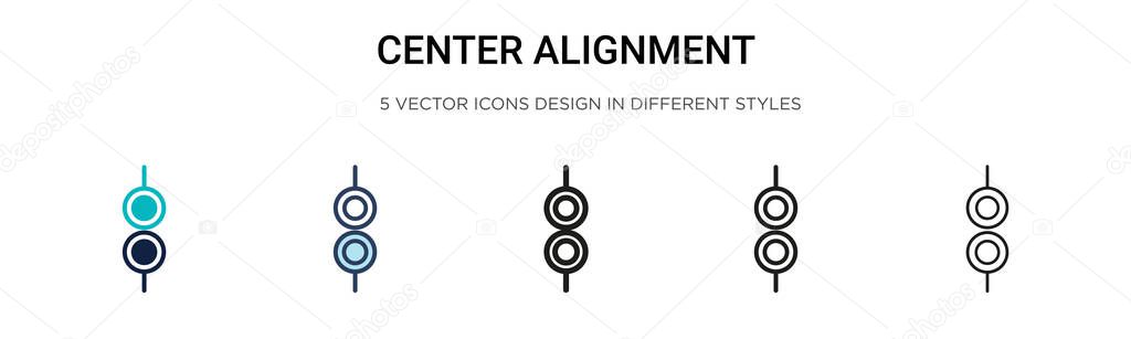 Alignment stroke icon Vector Art Stock Images | Depositphotos
