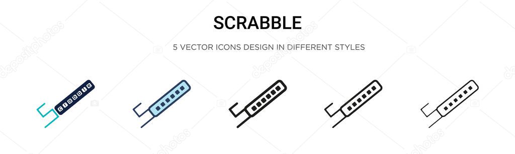 Scrabble icon illustration Vector Art Stock Images | Depositphotos