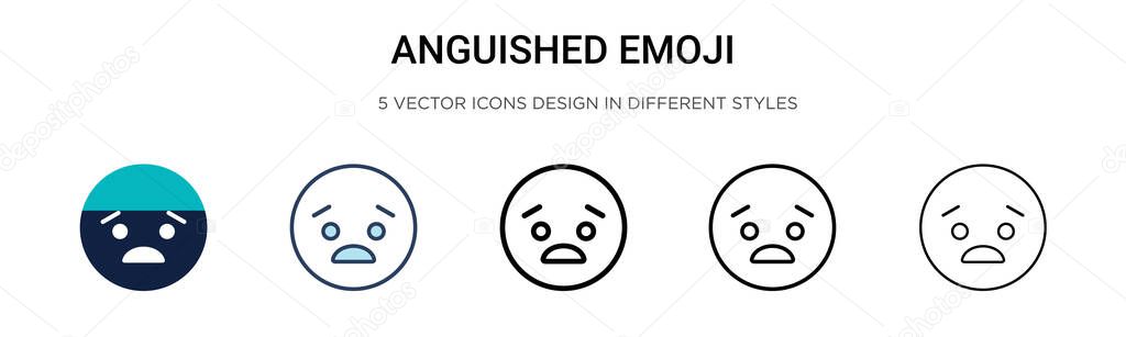 Émoji angoissé Vector Art Stock Images | Depositphotos