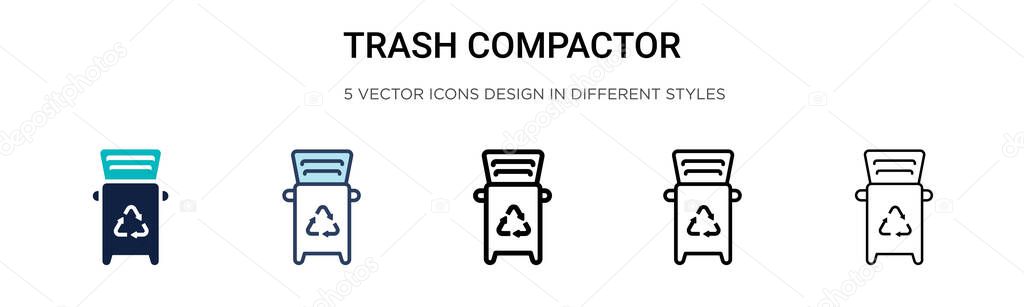 Trash compactors Vector Art Stock Images | Depositphotos