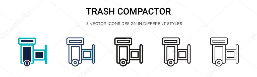 Trash compactors Vector Art Stock Images | Depositphotos
