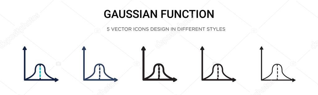 Gaussian icon Vector Art Stock Images | Depositphotos