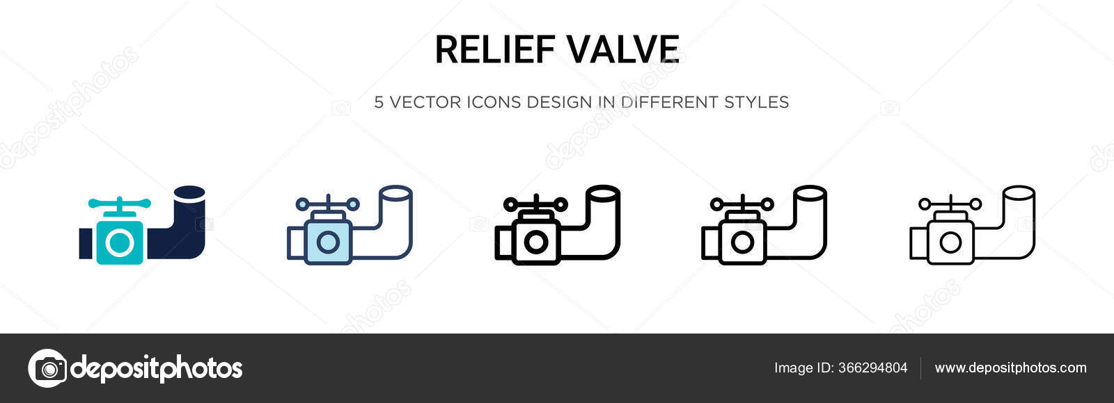 Relief Valve Icon Filled Thin Line Outline Stroke Style Vector Stock ...