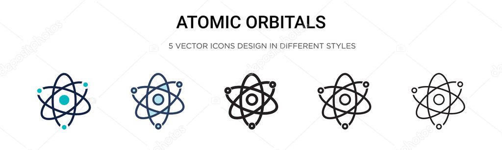Orbitale atomowe symbol Vector Art Stock Images | Depositphotos