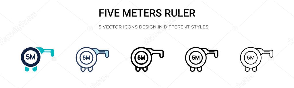 Cinco metros Vector Art Stock Images | Depositphotos