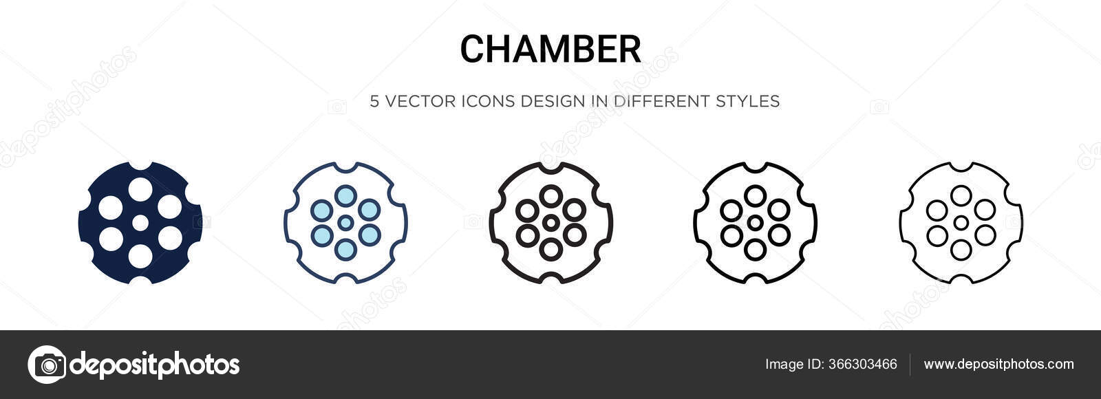 Chamber Icon Filled Thin Line Outline Stroke Style Vector Illustration ...