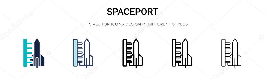 Spaceport icon Vector Art Stock Images | Depositphotos