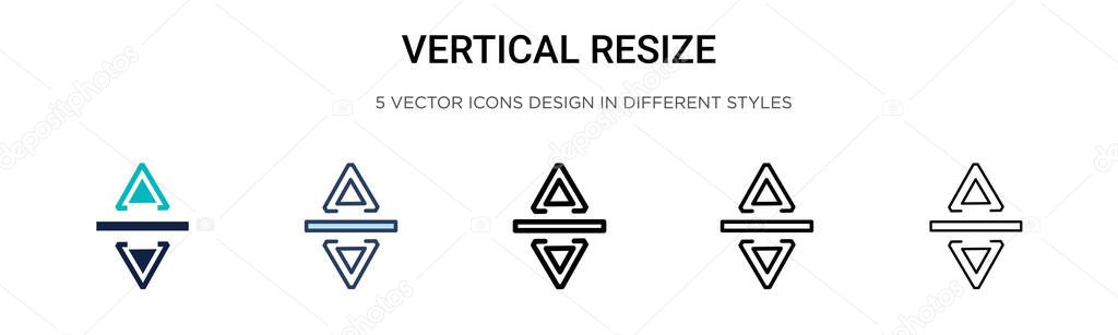 Vertical resize Vector Art Stock Images | Depositphotos