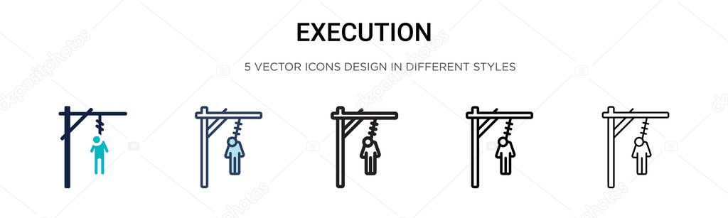 Execution line icons Vector Art Stock Images | Depositphotos