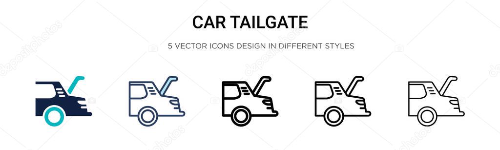 Car tailgate symbol Vector Art Stock Images | Depositphotos