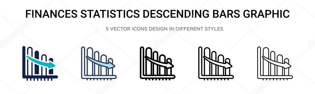 19 Finances statistics descending bars graphic Vector Images, Finances ...