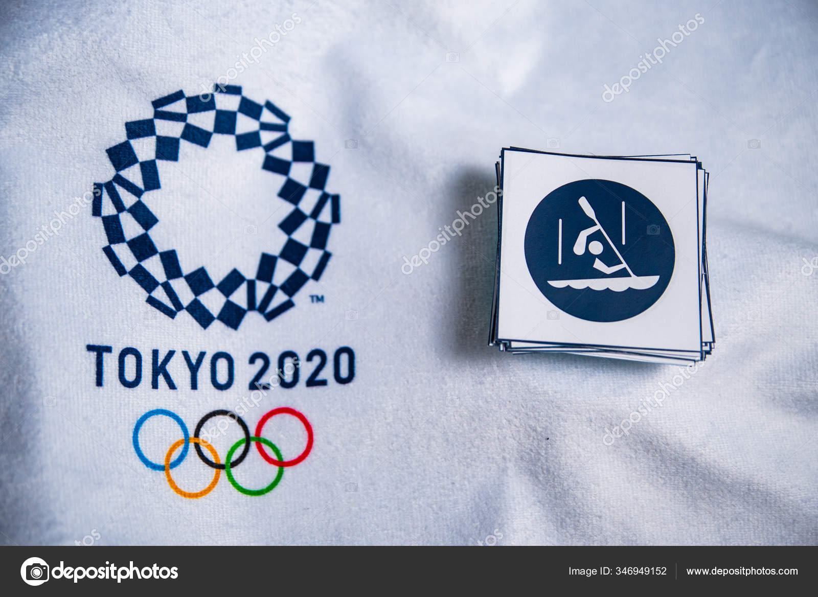 Tokyo Japan January 2020 Canoe Slalom Icon Summer Olympic Game – Stock ...