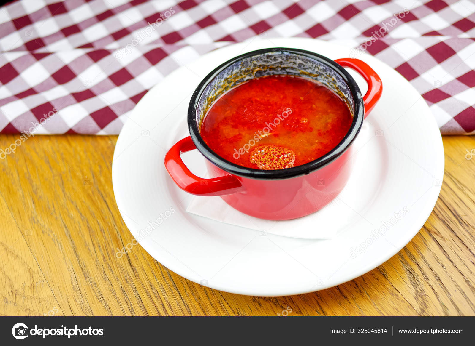 Soup Restaurant Table — Stock Photo © relineo #325045814