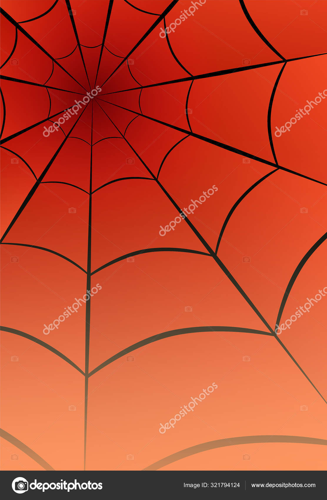 Web Spider Graphic Design Pattern Black Outline Net Structure Abstract ...