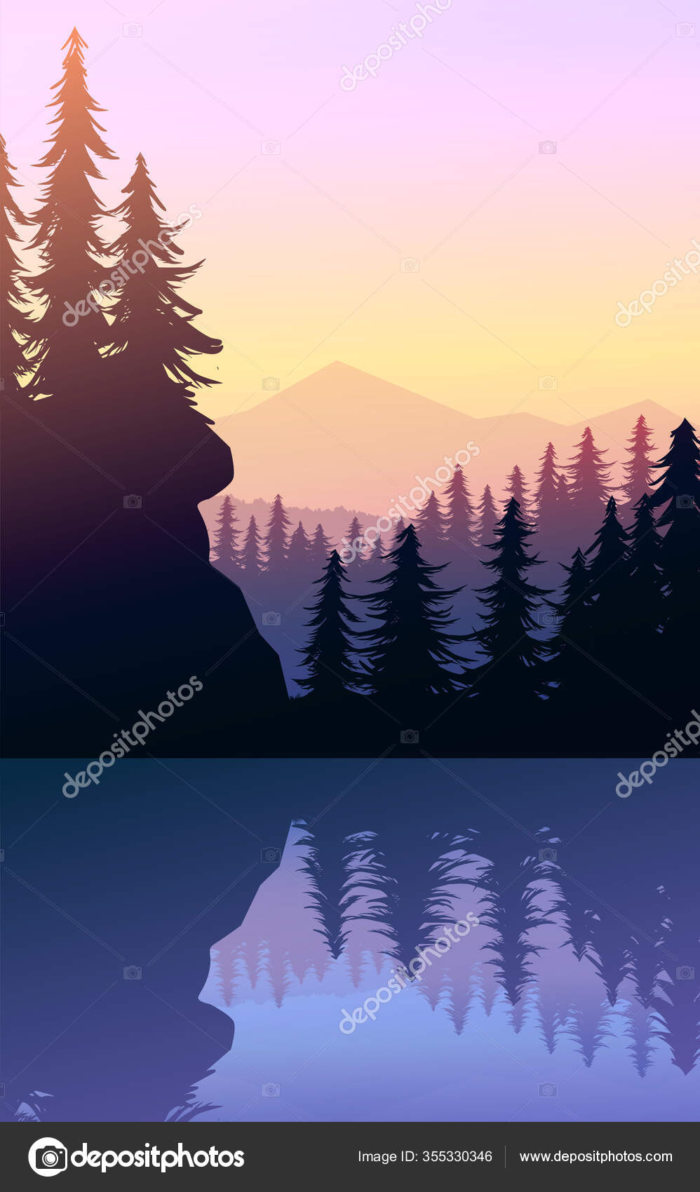 Nature Forest Natural Pine Forest Mountains Horizon Landscape Wallpaper ...
